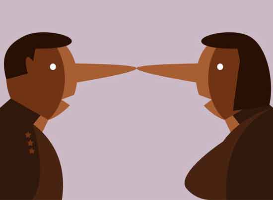 die pathologischen Lügen gegen die weißen Lügen (wie zu behandeln)